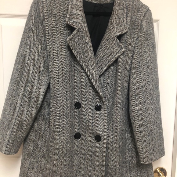 Jackets & Coats | Vintage Tweed Xl Herman Kay Wool Pea Coat | Poshmark
